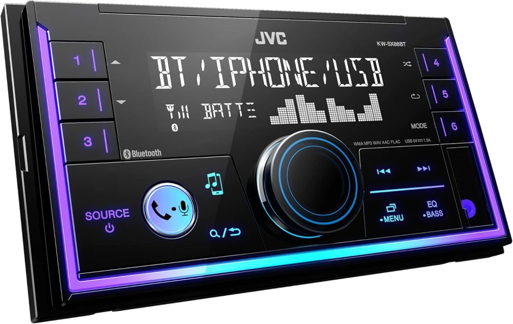 JVC KW-SX88BT Bluetooth Car Stereo Review - Comfortable Adove